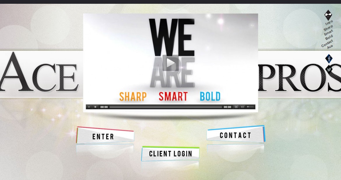 Ace Pros Splash Page - CSS Nectar Web Design Awards CSS Gallery