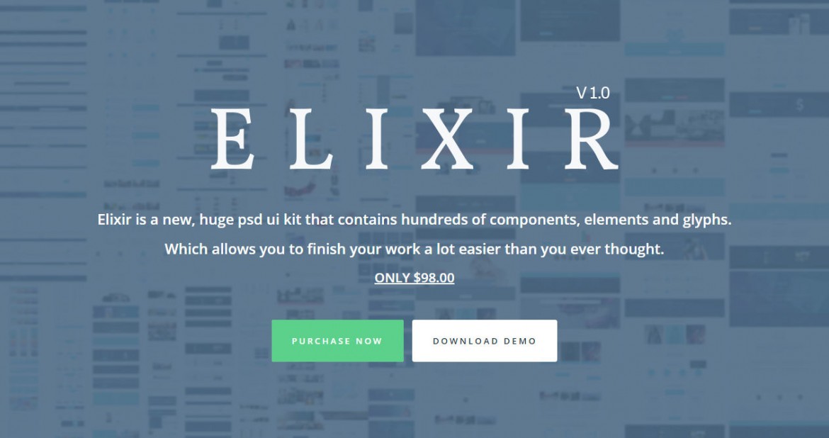Elixir UI Kit - CSS Nectar Web Design Awards CSS Gallery