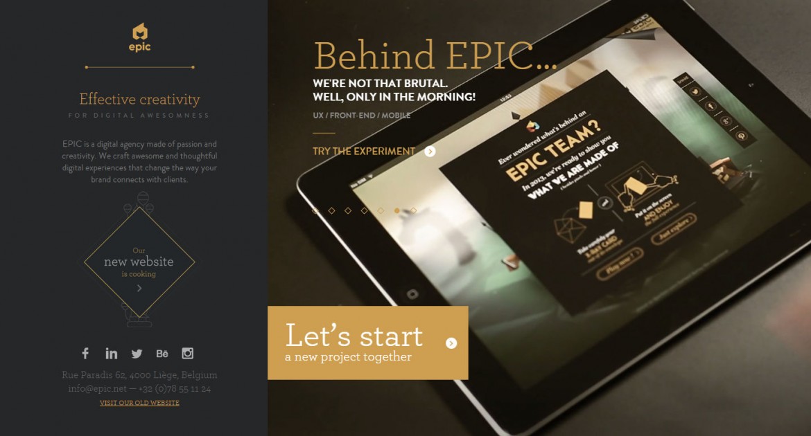 Epic Effective Creativity - CSS Nectar Web Design Awards CSS Gallery