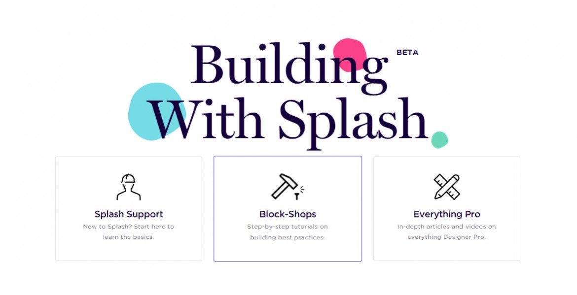 Building with Splash - Beta - CSS Nectar Web Design Awards CSS Gallery