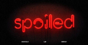 Spoiled Coctail Bar - CSS Nectar Web Design Awards CSS Gallery