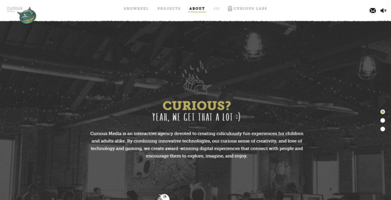 Curious Media - CSS Nectar Web Design Awards CSS Gallery