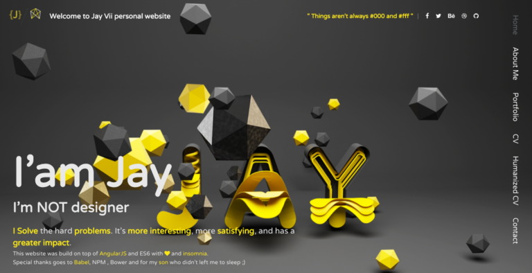 Jay Vii Portfolio - CSS Nectar Web Design Awards CSS Gallery