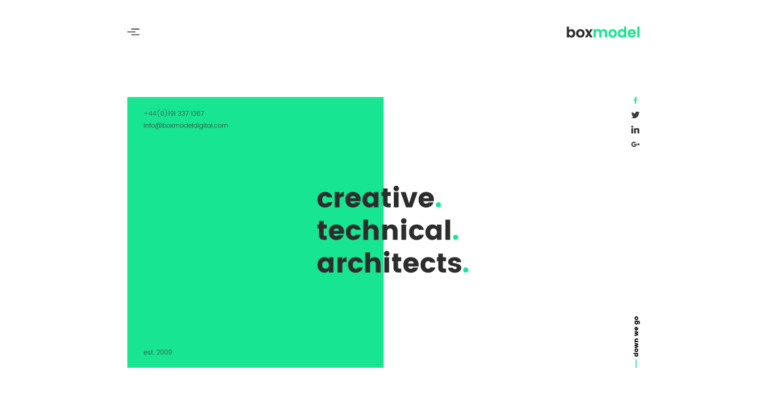 Boxmodel Digital Media - CSS Nectar Web Design Awards CSS Gallery