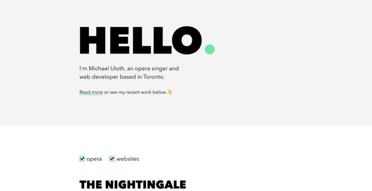 Michael Uloth - CSS Nectar Web Design Awards CSS Gallery