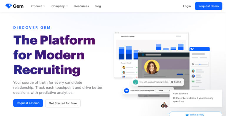 Gem Recruiting and Talent CRM - CSS Nectar Web Design Awards CSS Gallery