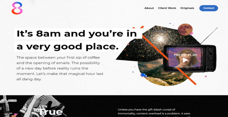 8am Creative - CSS Nectar Web Design Awards CSS Gallery