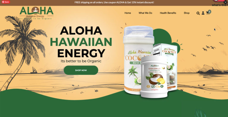 Aloha Hawaiian Energy - CSS Nectar Web Design Awards CSS Gallery