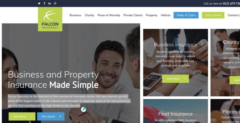 Falcon Insurance - CSS Nectar Web Design Awards CSS Gallery