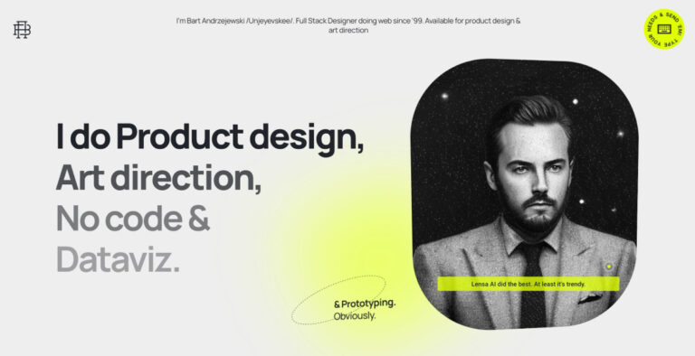 Portfolio of Bart Andrzejewski - Full Stack Designer - CSS Nectar Web ...