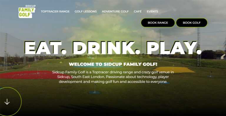 Sidcup Family Golf - CSS Nectar Web Design Awards CSS Gallery