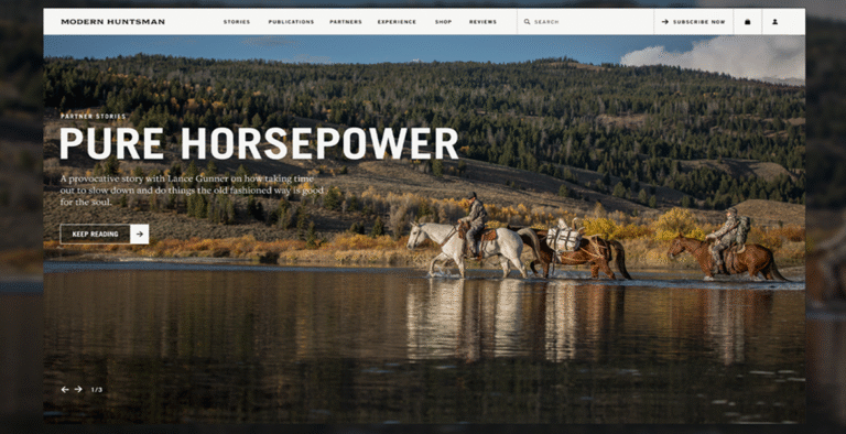 Modern Huntsman - CSS Nectar Web Design Awards CSS Gallery